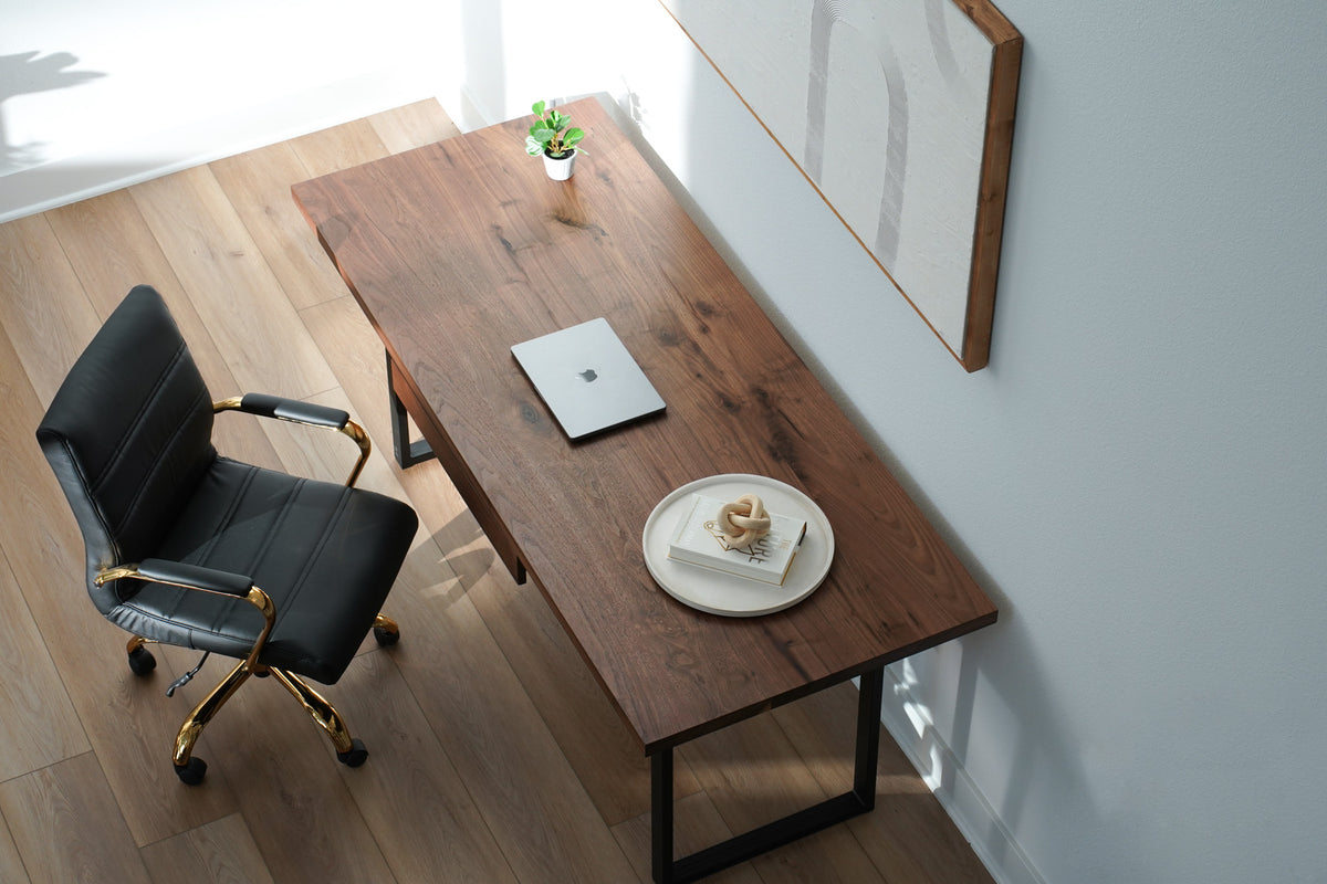 Solid Walnut Desk With Drawer– Artisan Born