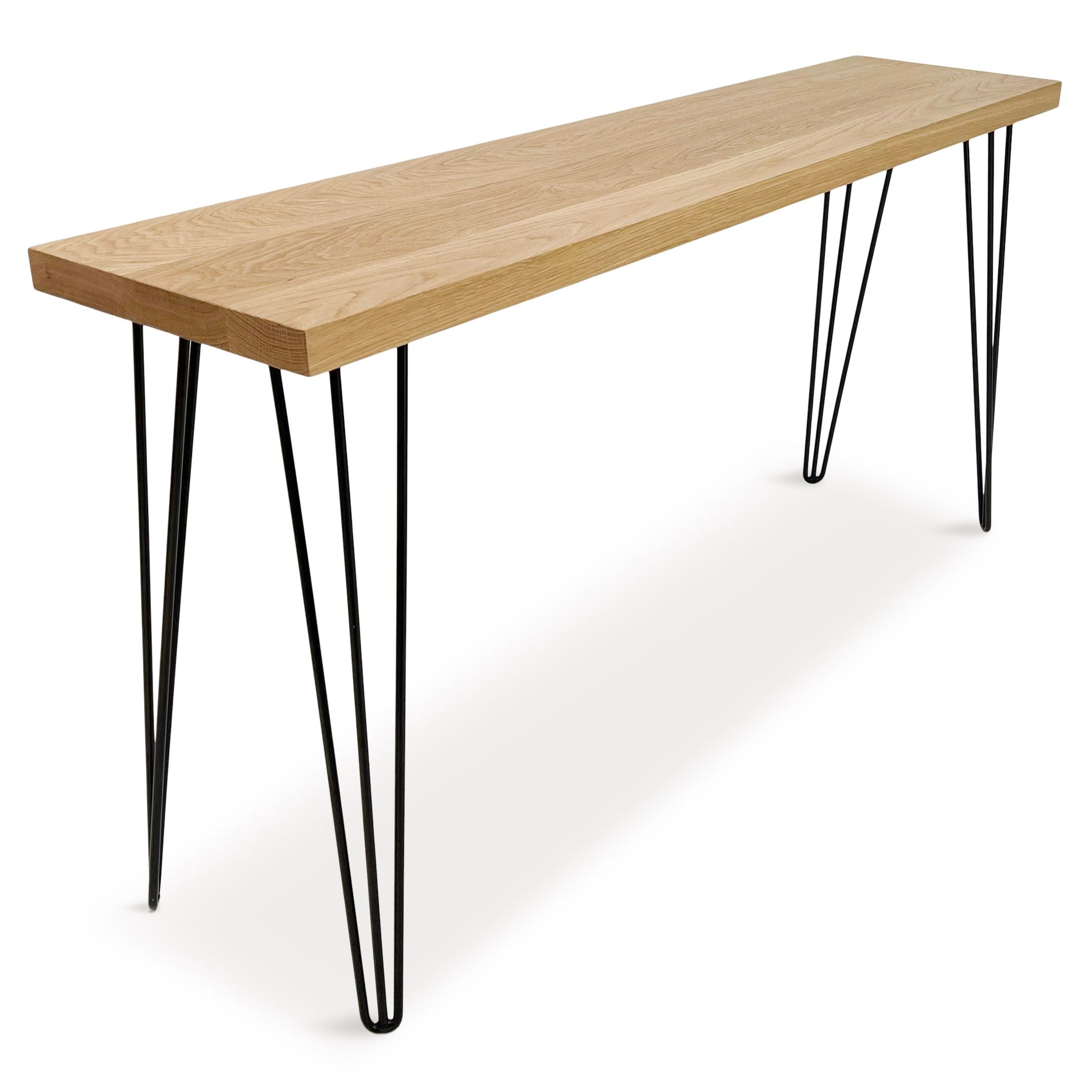 Solid Narrow Oak Desk– Artisan Born