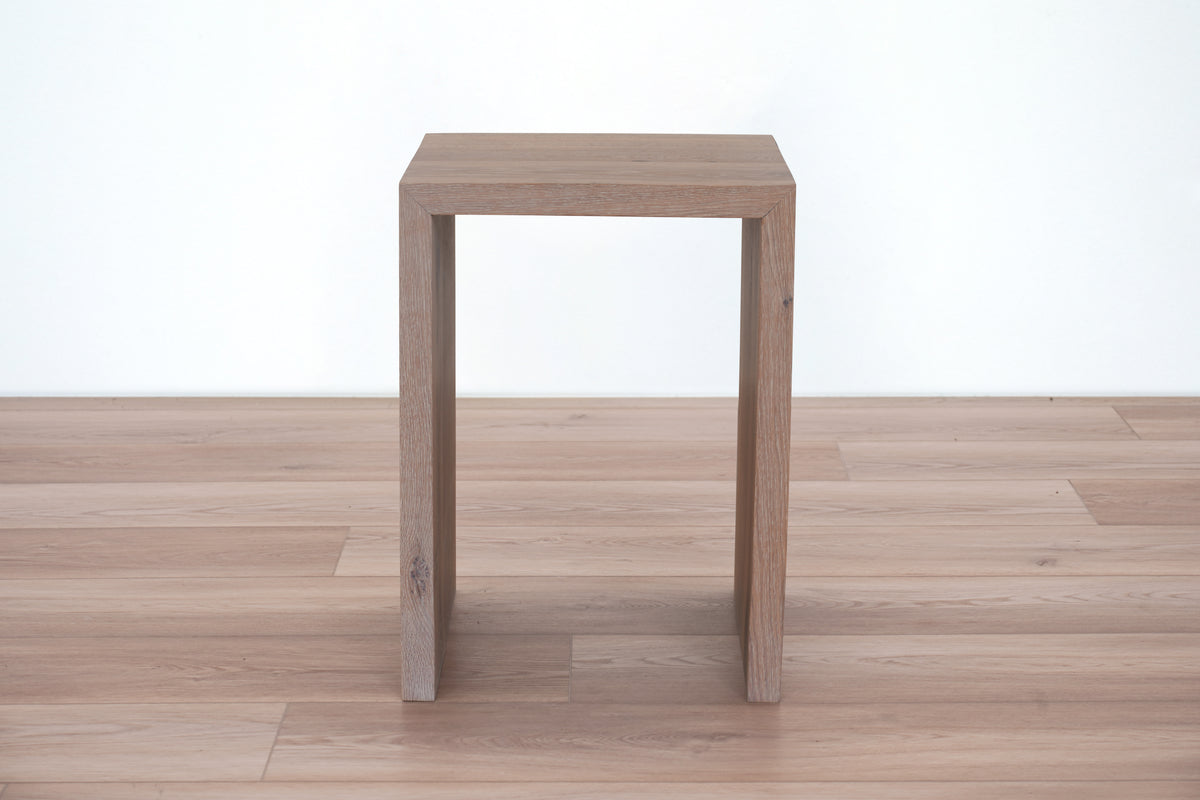 Cotton White Waterfall End Table– Artisan Born