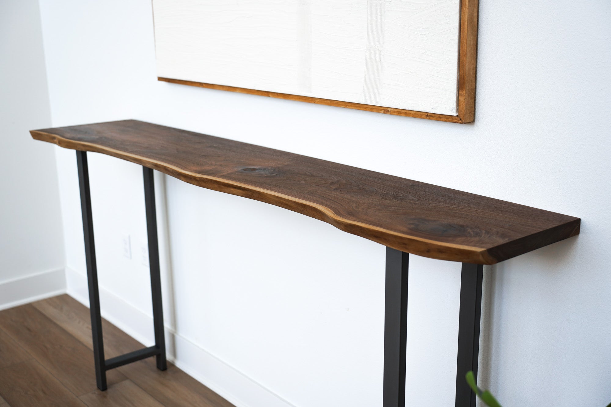 Handmade Solid Walnut Live Edge Bar Table– Artisan Born