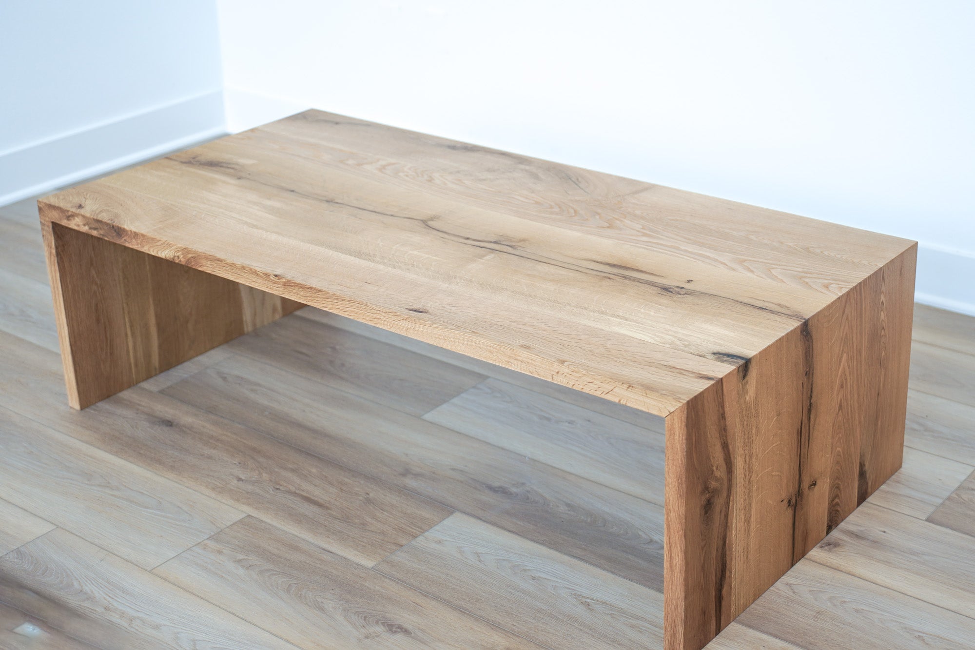 White Oak Waterfall Coffee Table– Artisan Born