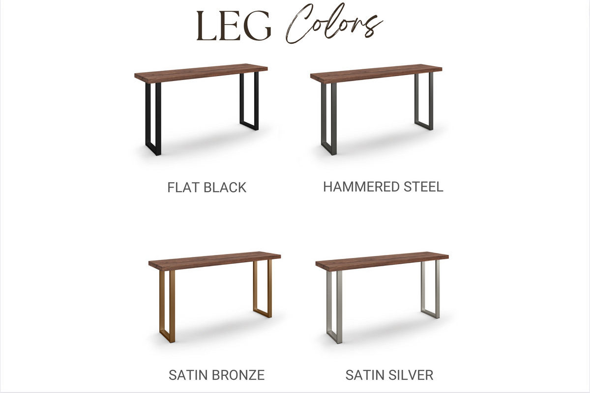 Solid Walnut Narrow Office Desk– Artisan Born