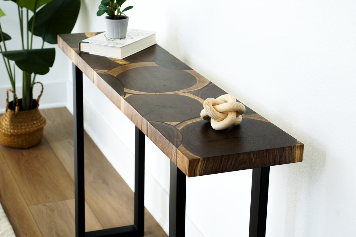 Eclipse Walnut Console Table– Artisan Born
