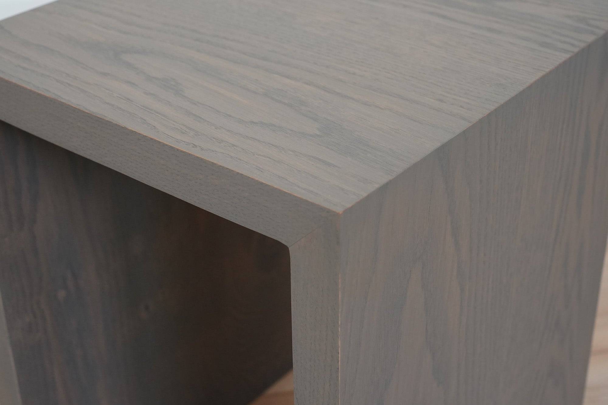 Dark Grey Waterfall End Table– Artisan Born