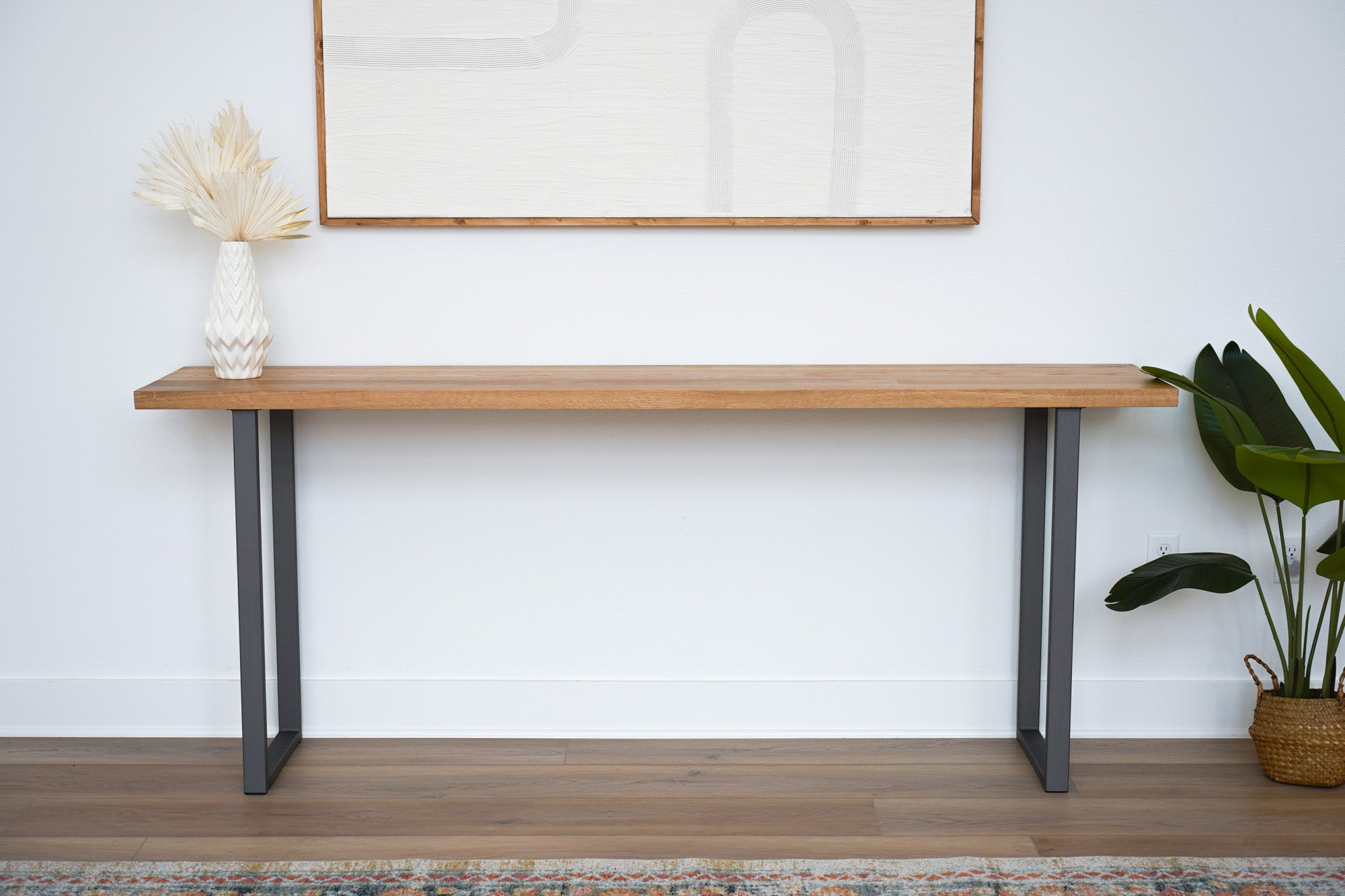 Solid Oak Console Table– Artisan Born