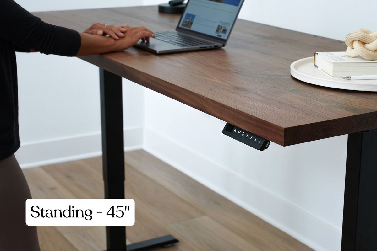 Solid Walnut Standing Desk– Artisan Born