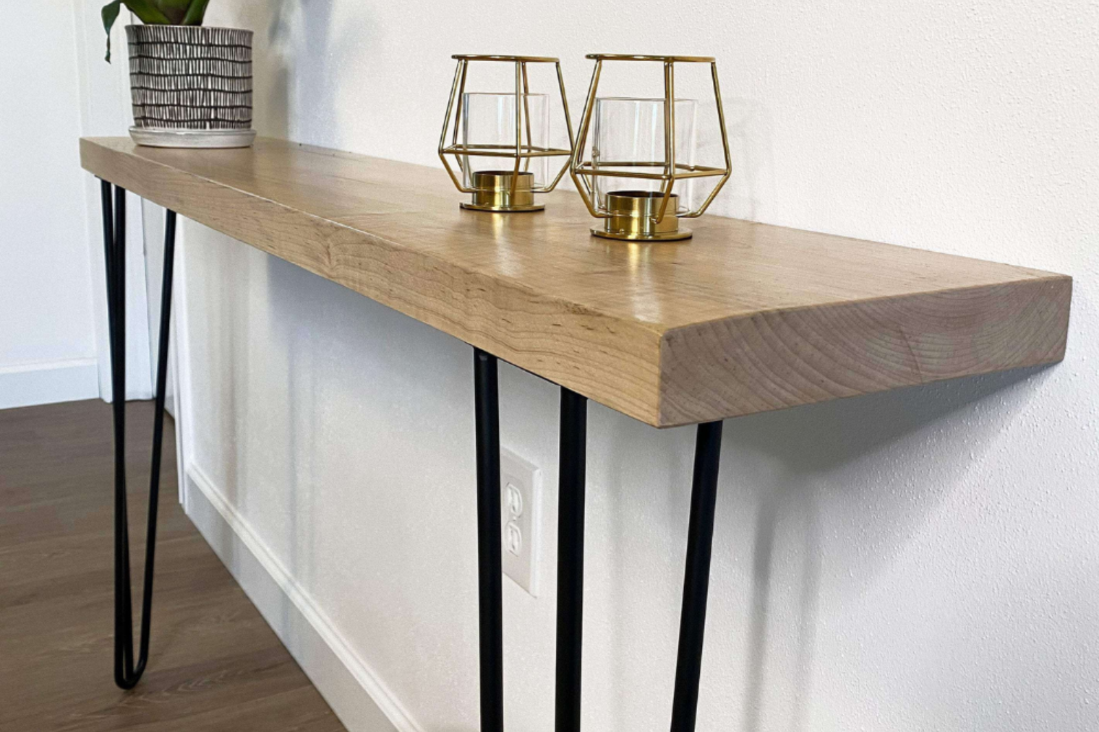 Wall mounted Narrow Console Table– Artisan Born