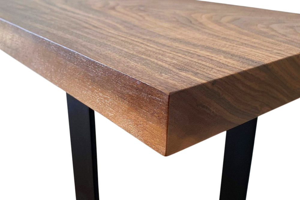 Solid Walnut Narrow Office Desk– Artisan Born