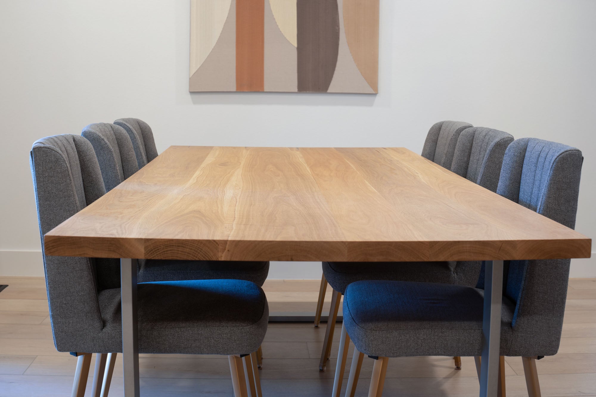 Solid Oak Dining Table with U-shape Legs– Artisan Born