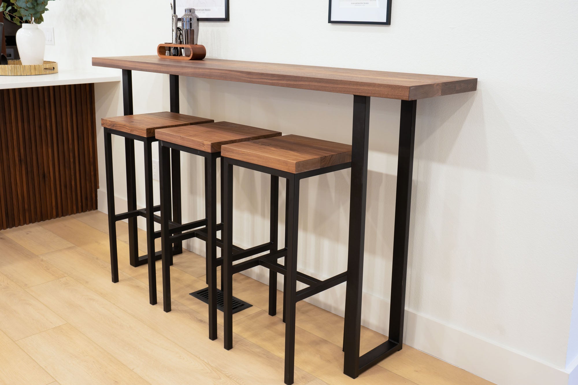 Solid Walnut Bar Table– Artisan Born